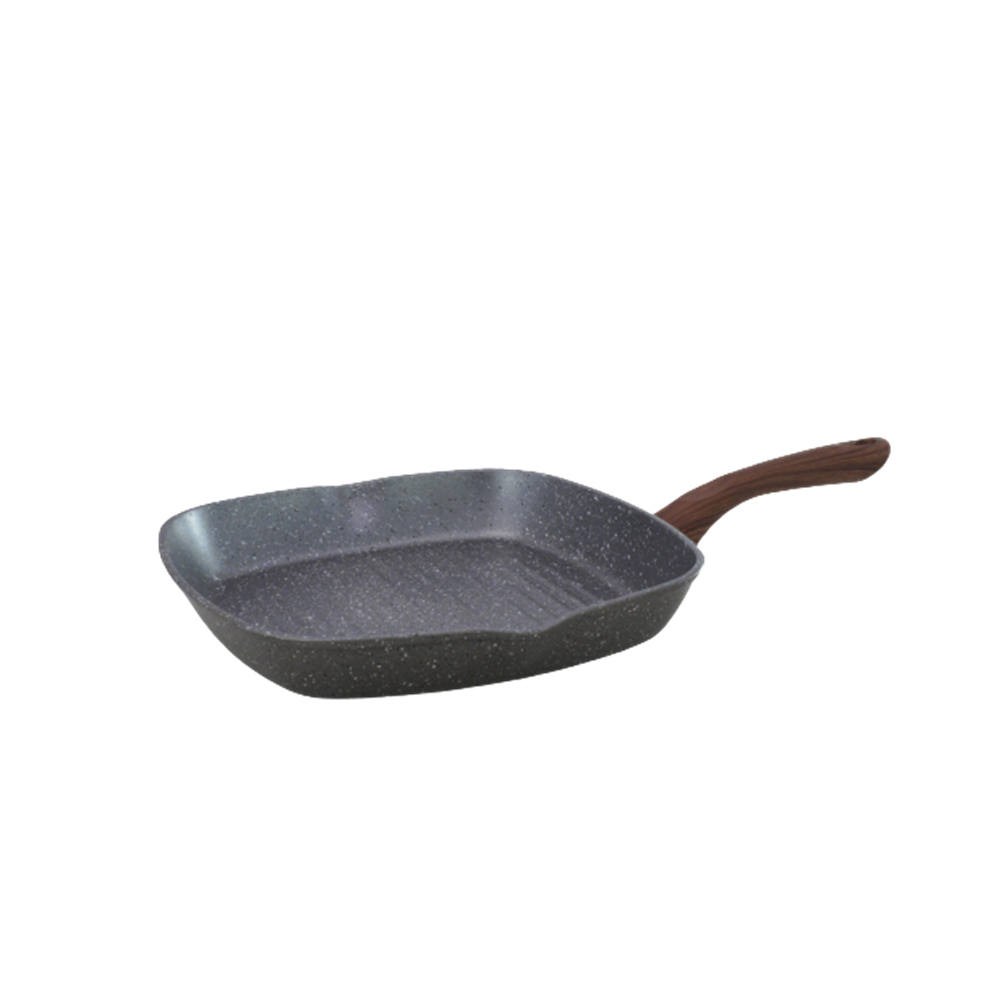 PRESSED AND FORGED ALUMINIUM SKILLET / GRILLED PAN - sowell